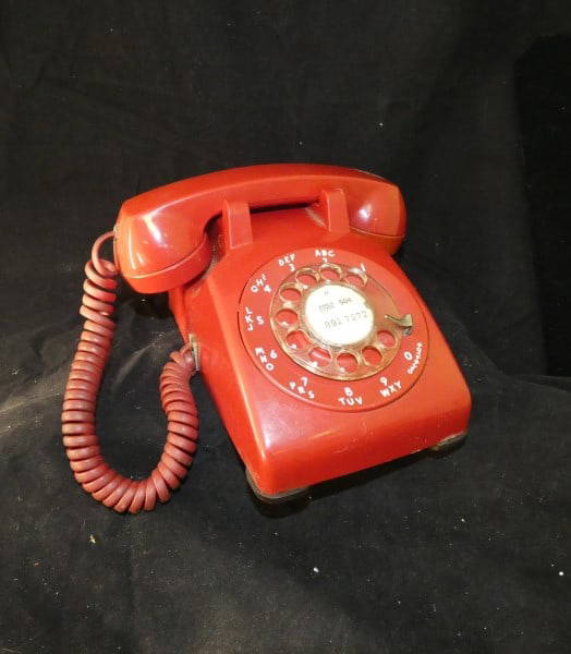 Vintage Western Electric Red Rotary Phone Auction