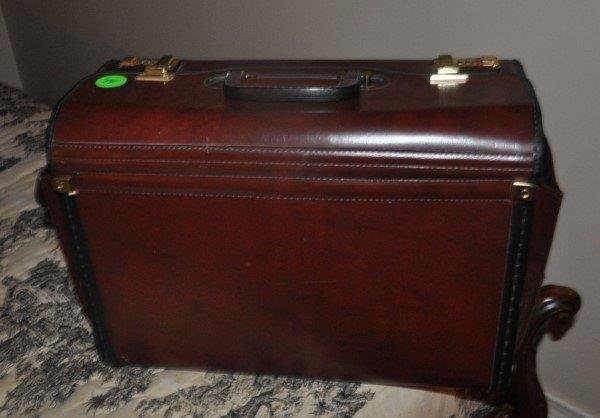 Vintage Leather Salesman Case, Mid 20th C.