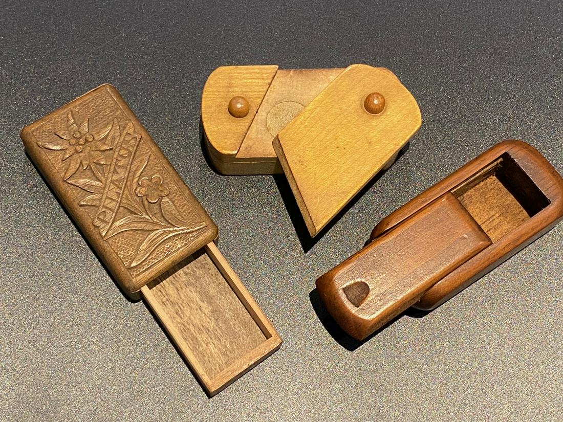 Trick and Sliding Door Wooden Match Safes (3) - Jul 08, 2020 ...
