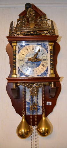 Dutch Delft & Brass Wall Clock - Jun 14, 2014 | Blueberry Hill ...