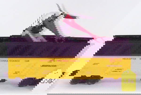 3619 Dark Yellow Recon. Box Car W/red Chopper, Ex