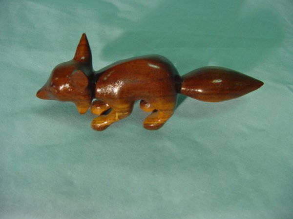 Cherokee Wood Carving Of Fox