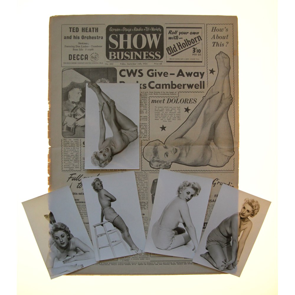 5orig B&w Harrison Marks Photos 1950s Published W Paper
