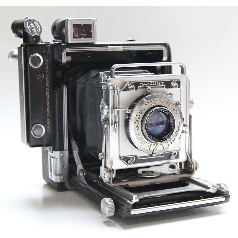 Vintage 1947 Graflex Crown Graphic 101mm f/4.5 Camera