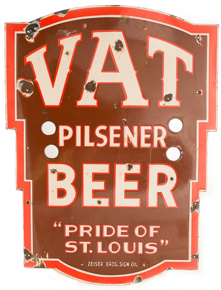 Vat Pilsener Beer Sign - Jul 13, 2014 | Manifest Auctions in SC