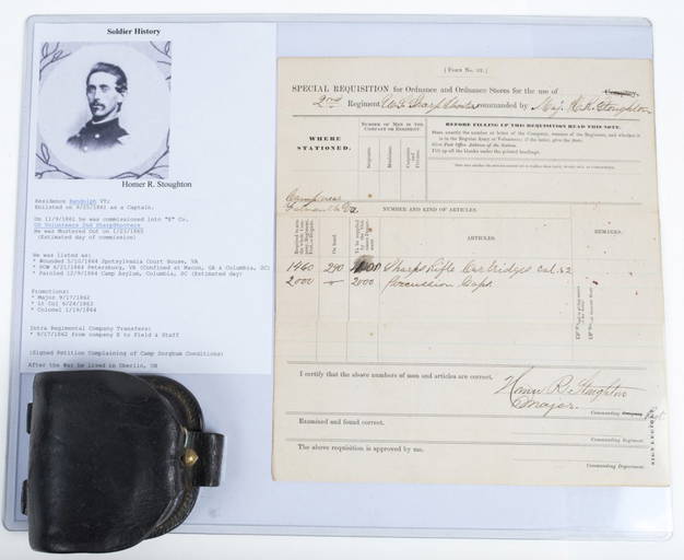 Civil War Special Requisition And Cartridge Holder