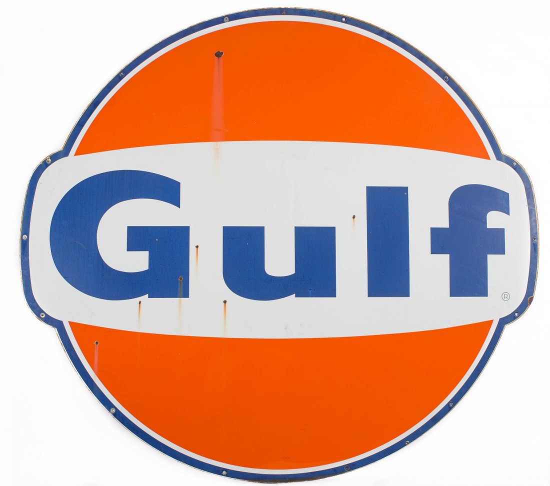Gulf Gasoline Station 6ft Sign