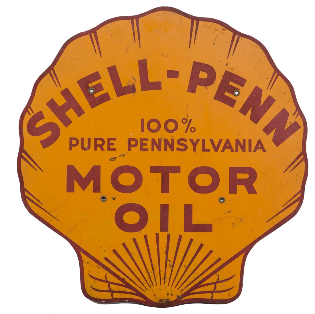 Shell-Penn Motor Oil Sign