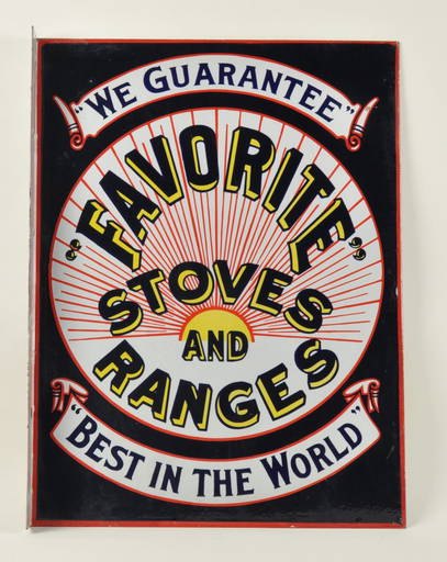 Favorite Stoves And Ranges Flange Sign