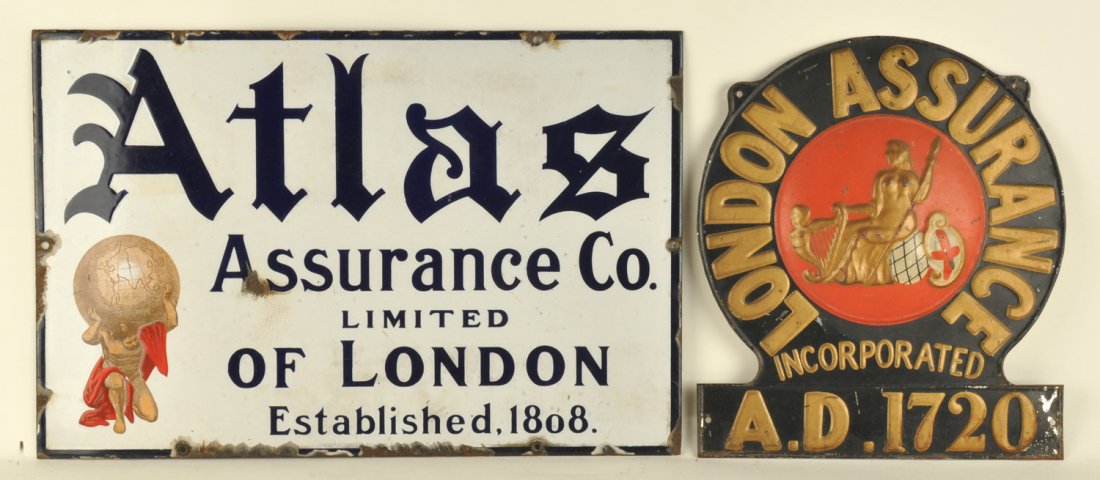 Two London Assurance Company Signs