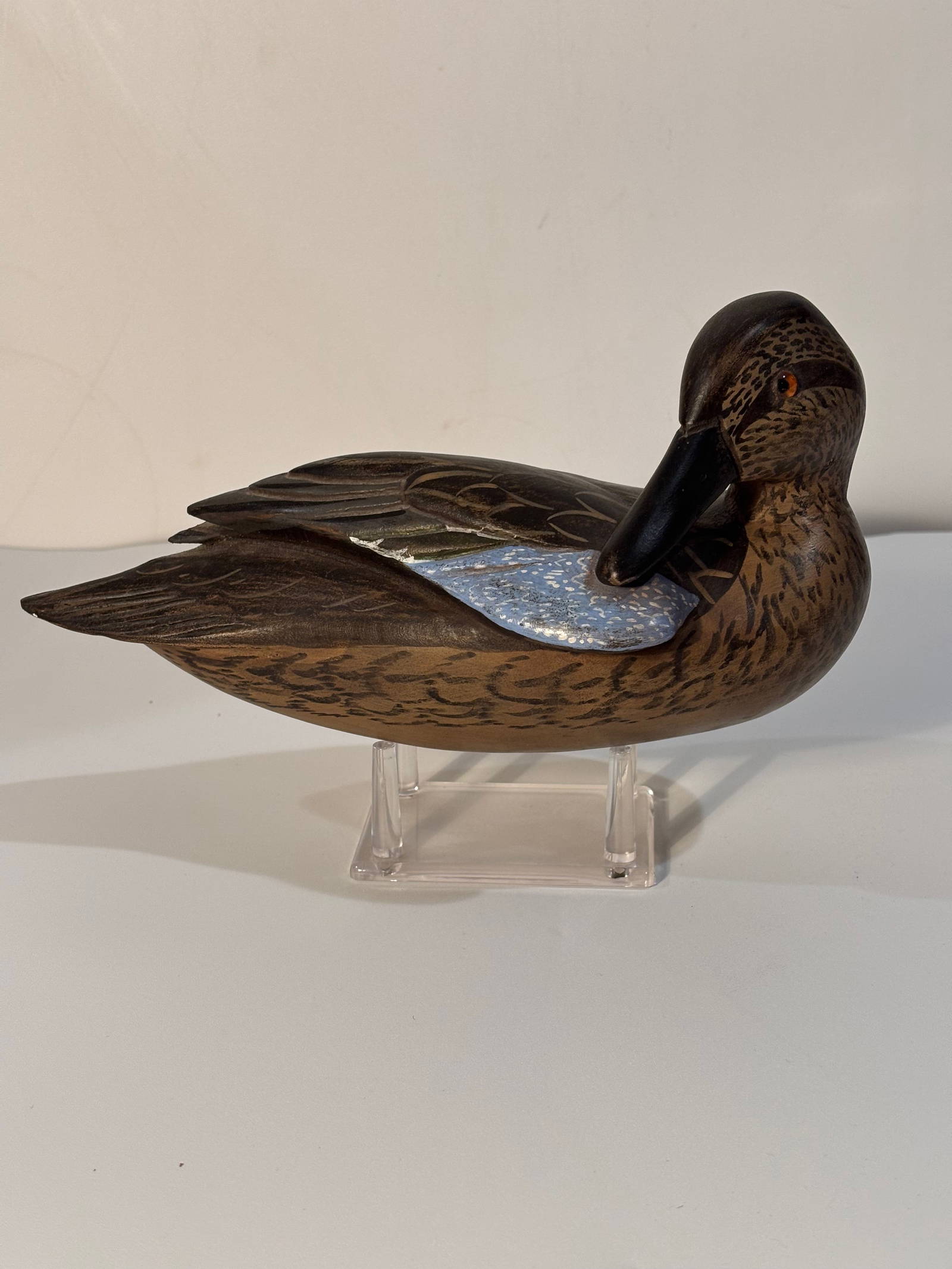 Wooden Blue Winged Teal Duck Decoy By Charlie Moore Auction