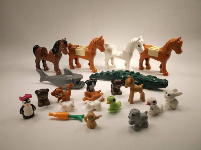 Lego Horses And Animals Minifigs Minifigures Lot
