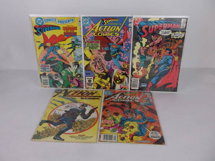 5 Nice Dc Superman Action Comic Books