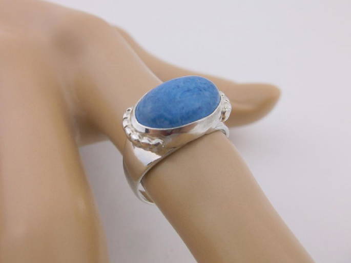 Stunning Sterling Silver Lapis Ring 7 Vintage