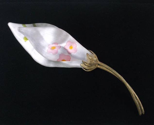 Rare Huge Mint Sterling Alexis Bittar Lucite Brooch