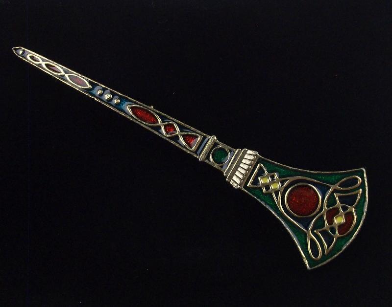 Mint Vintage Soloor Celtic Keltic Enameled Brooch