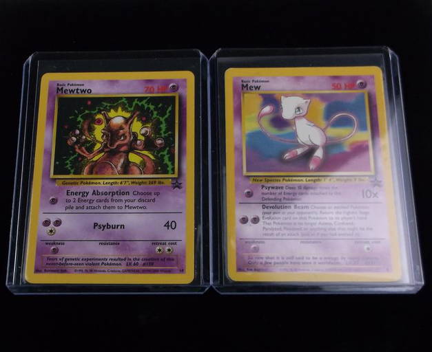 Vintage 2000 Pokemon Mew Mewtwo Promo Cards