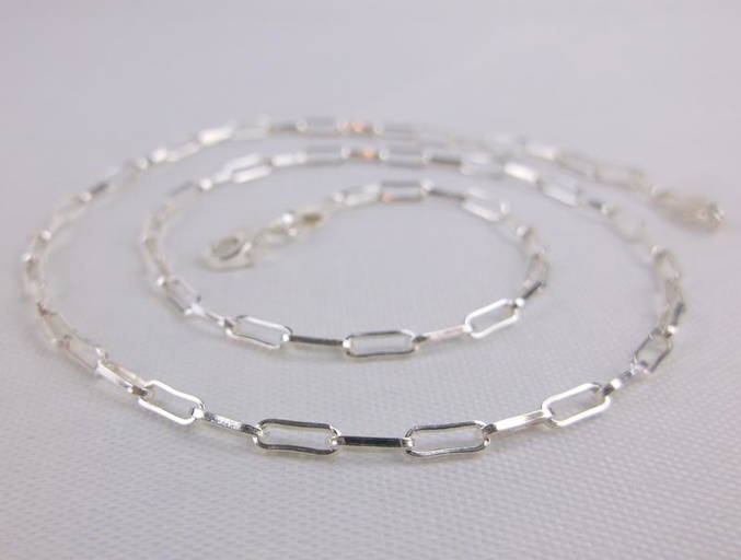 New Thick Sterling Silver Chain Necklace 16"