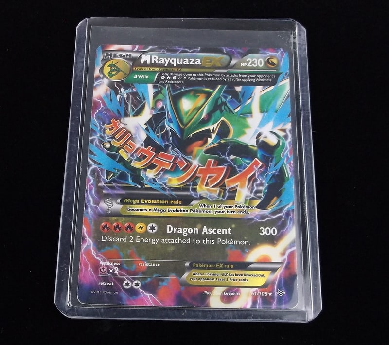 2015 Pokemon Mega Rayquaza Full Art Ex Ultra Rare Auction
