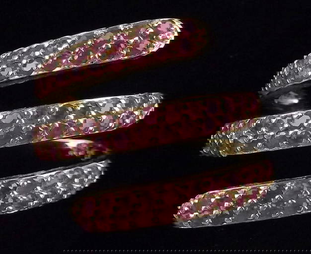 New Designer Gold Over Sterling Ruby Wrap Ring 10