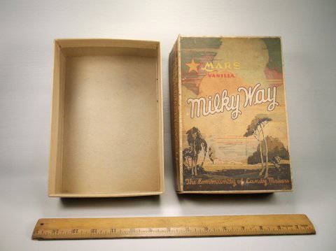 Rare Antique Mars Milky Way Candy Bar Box - Jun 16, 2014 | Sabertooth ...