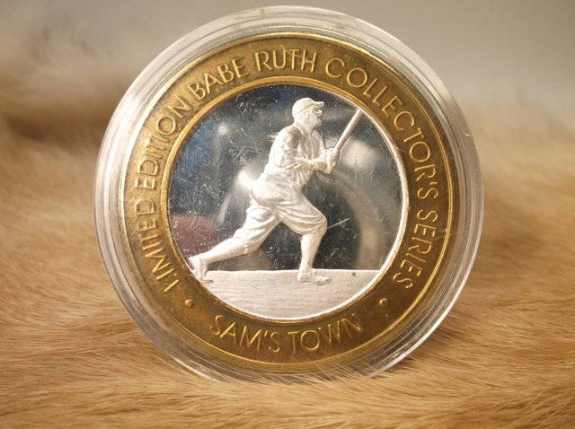 .999 Fine Silver Babe Ruth Casino Coin