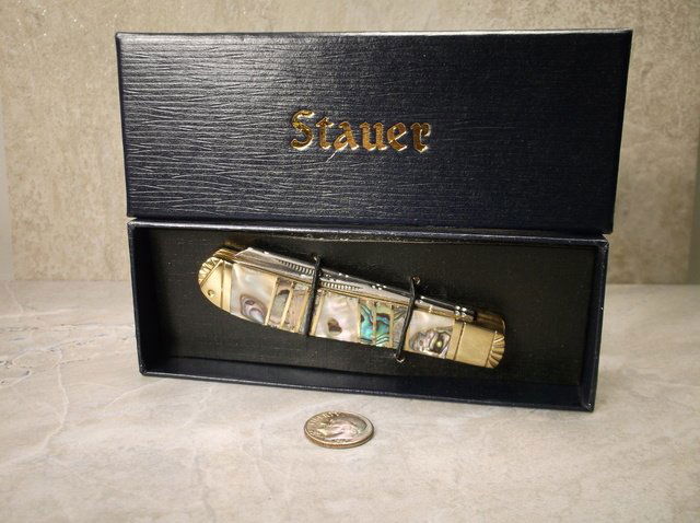Stunning New Stauer Abalone Pocket Knife - Aug 09, 2016 | Sabertooth ...