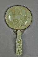A Chinese jade medallion hand mirror. - Jun 13, 2015 | Quinn's Auction ...