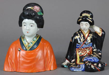 Japanese Porcelain Figure Of A Kutani Actor
