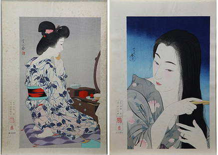 Two Japanese Woodblock Prints