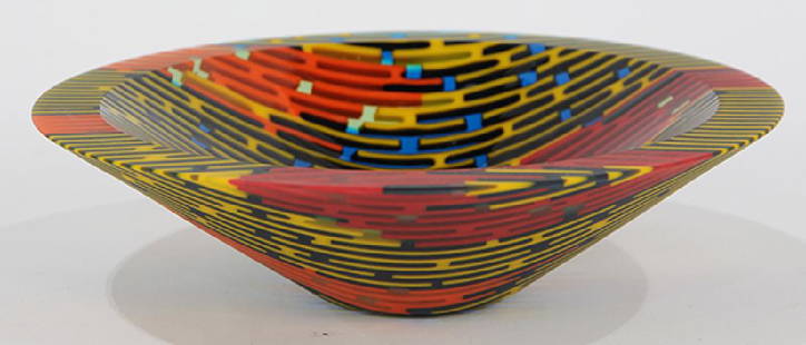 Martin Kremer Art Glass Center Bowl