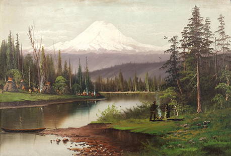 John Joseph Englehart Painting Mount Rainier