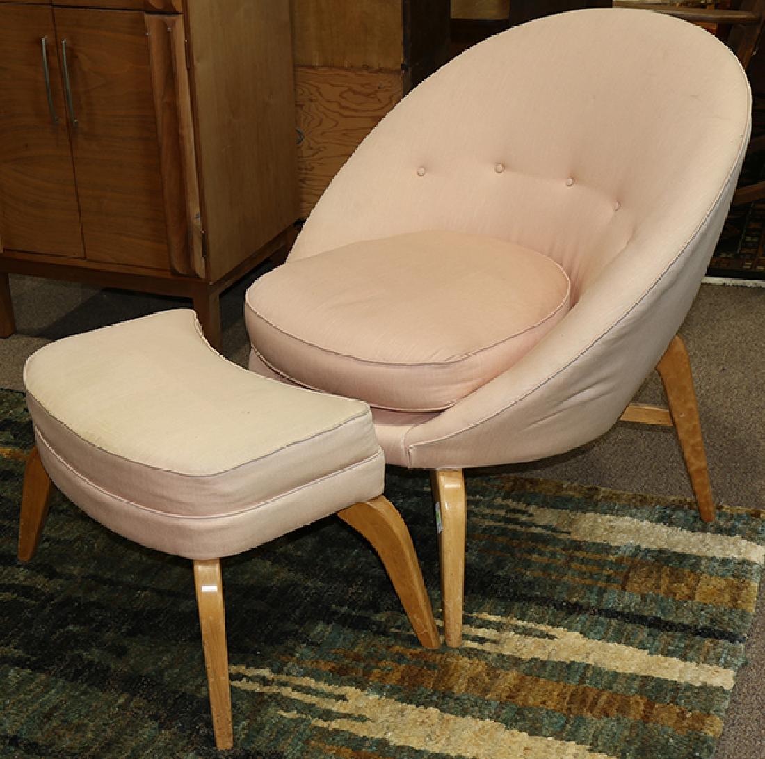 (lot Of 2) Mid Century Spider Leg Club Chair With