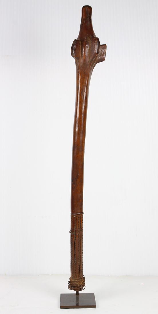 An old Polynesian war club
