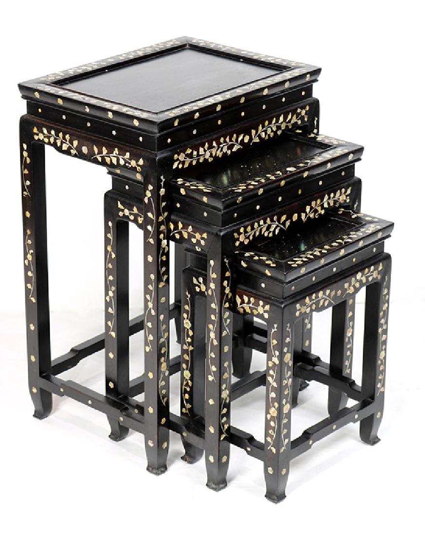 Chinese Mother-of-Pearl Inlaid Nesting Tables - Nov 18, 2017 | Clars ...