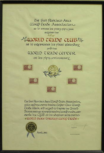 Certificate World Trade Club
