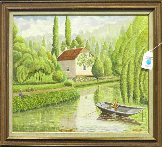 Painting Andre Bouquet French Landscape