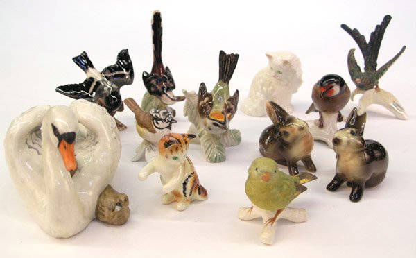 Goebel Figures Birds Rabbits Cats