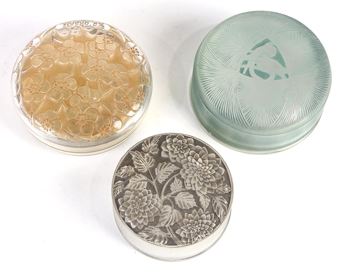 R Lalique powder box group