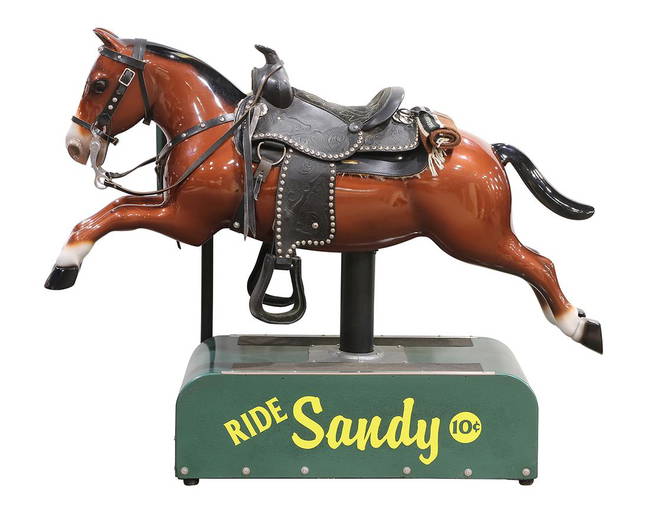 10 cent "Ride Sandy" kiddie ride, the horse executed in - May 20, 2018 ...