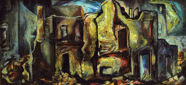 Painting Burr Singer American Landscape