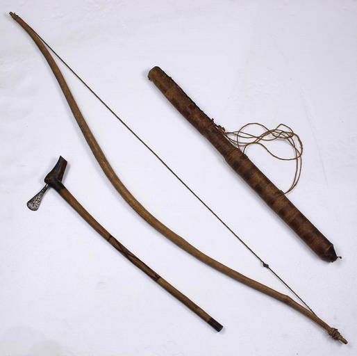 South African Rotse Stool And Weapon Group