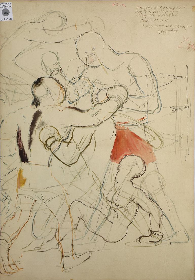 Double-sided work on paper, Ralph Stackpole