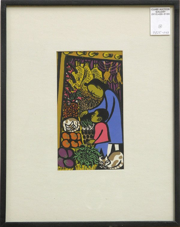 Serigraph Emmy Lou Packard Californian