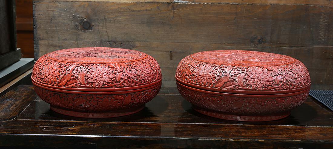 Chinese Lacquered Circular Box - Jul 13, 2013 | Clars Auction Gallery in CA