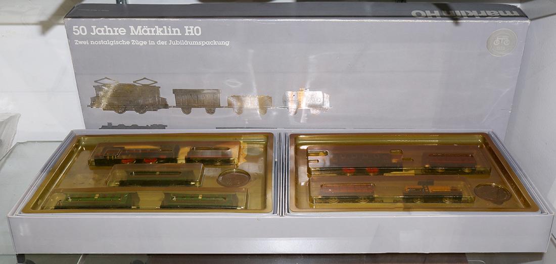 Cased Set Of Marklin Ho Model Trains, 50 Year