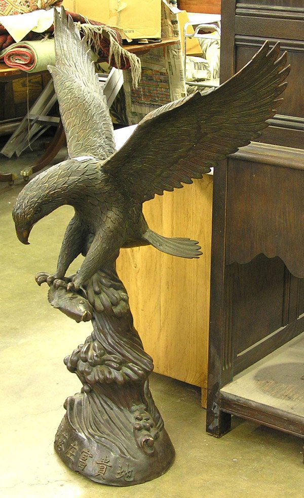 Monumental Bronze Sculpture Hawk