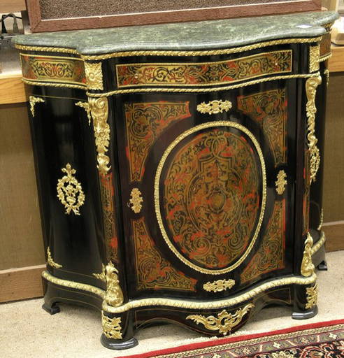 Boulle Style Console Cabinet
