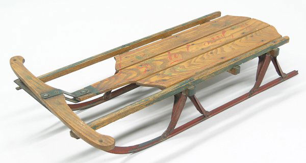 4099: Stenciled sled "Firefly", - Sep 08, 2007 | Clars Auction Gallery ...