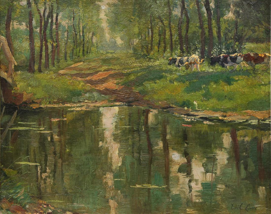 Painting, Emile Claus